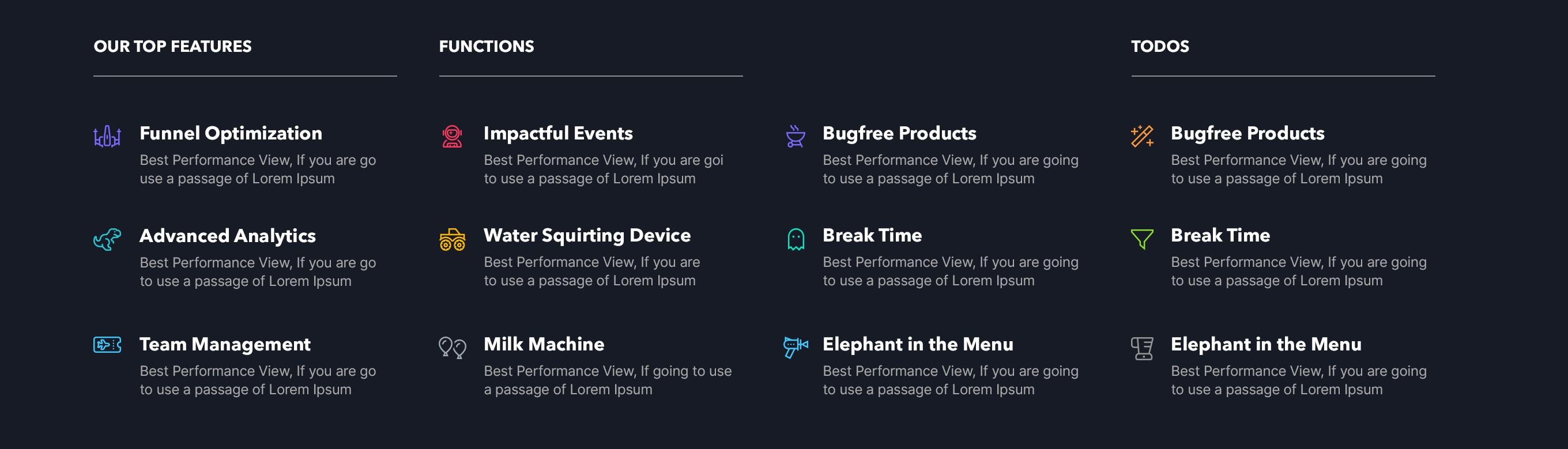 Mega Menu Design | POWER Theme Features