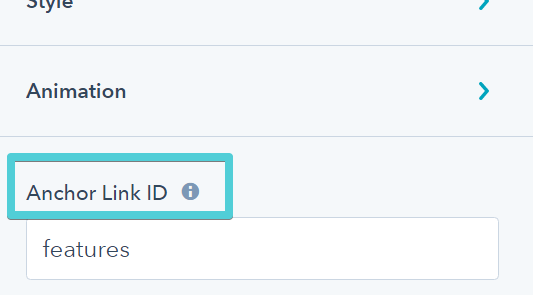 Create an Anchor Link | POWER Theme by maka Agency