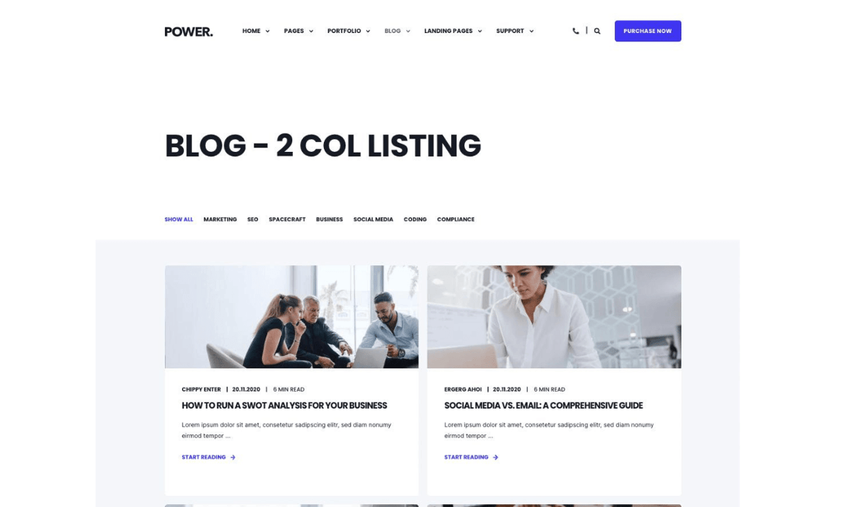 Change HubSpot Blog Templates | POWER Theme by maka Agency