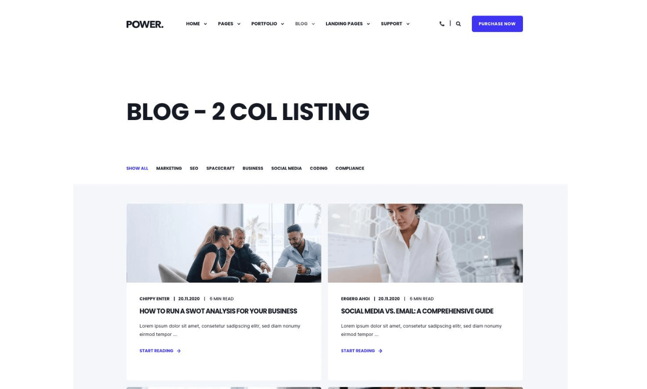 Change HubSpot Blog Templates | POWER Theme by maka Agency