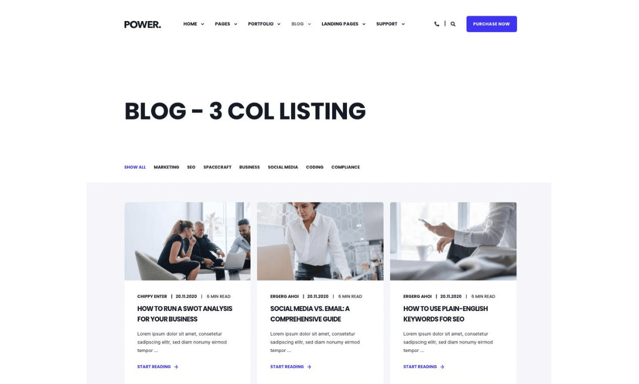 Change HubSpot Blog Templates | POWER Theme by maka Agency