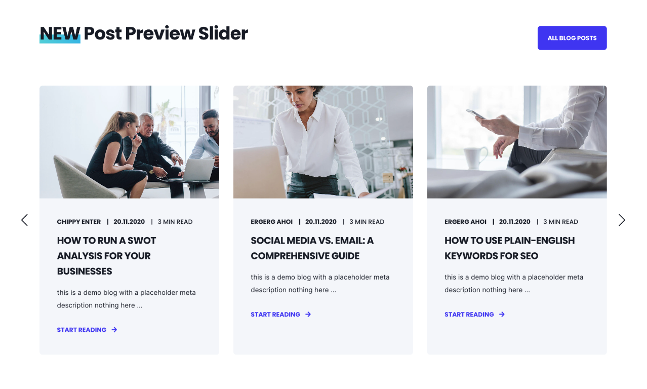 POWER Theme Sec Post Preview Module | HubSpot Custom Modules