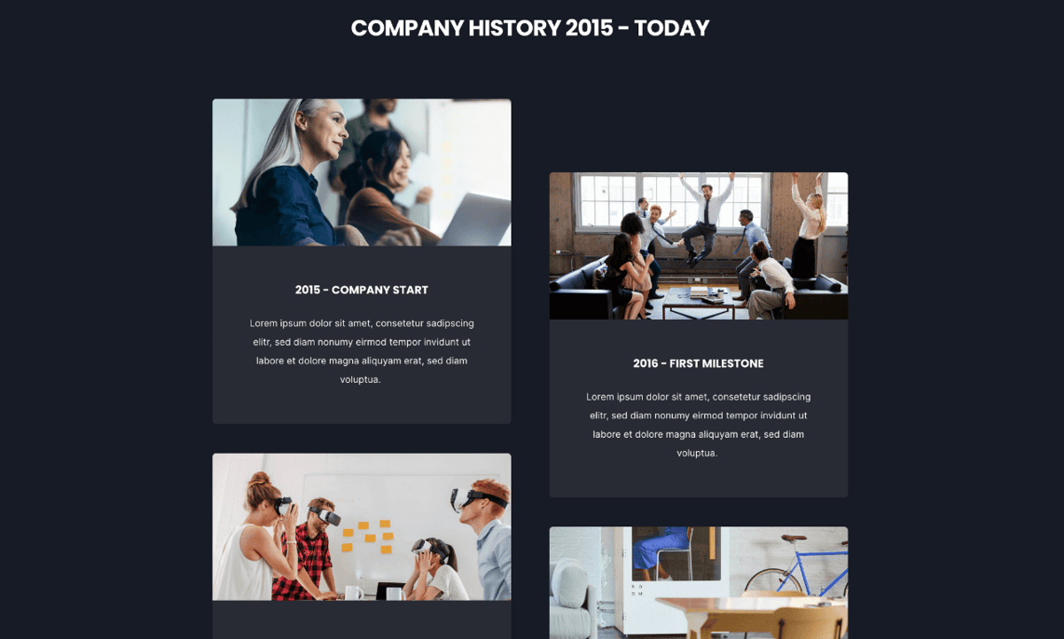 POWER Theme Sec Timeline Module | HubSpot Custom Modules