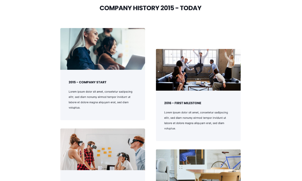 POWER Theme Sec Timeline Module | HubSpot Custom Modules