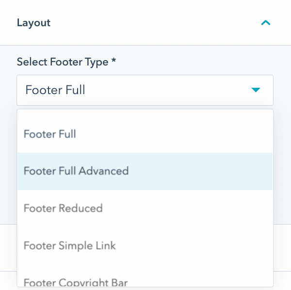 Advanced Footer