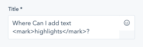 Where can I add Text Highlights?