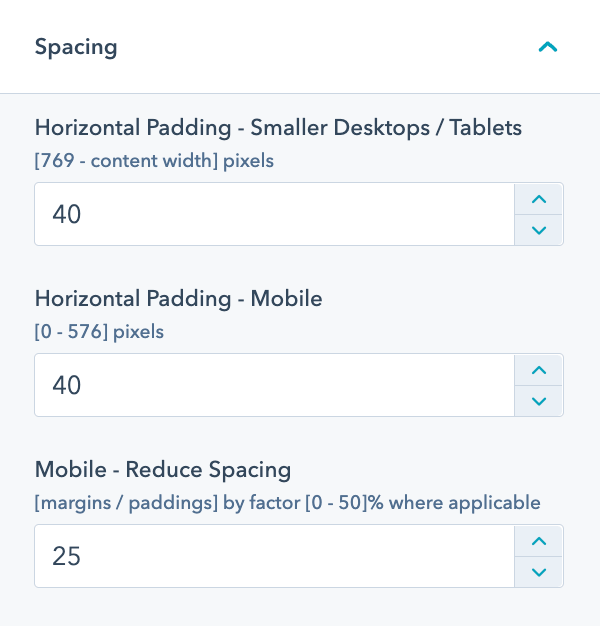 Responsiveness Theme Settings | POWER Theme by maka Agency